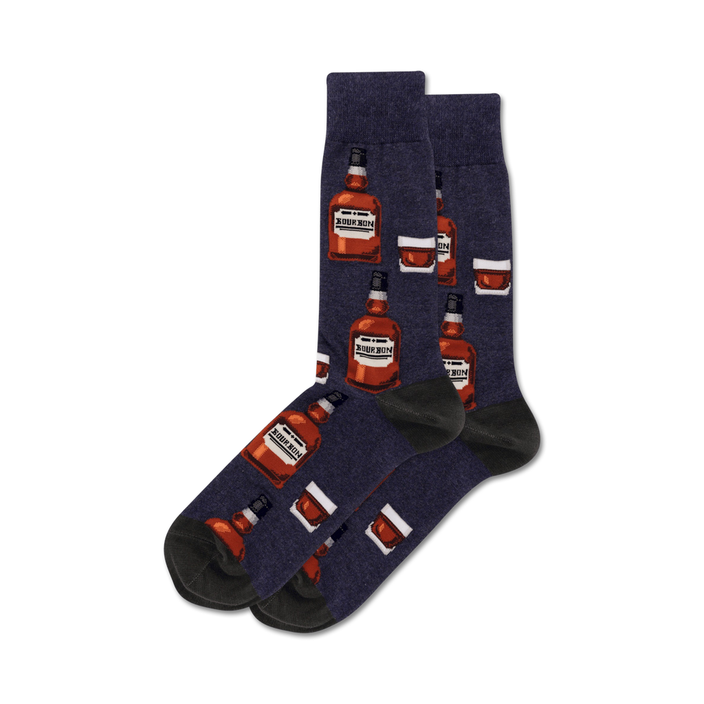 Bourbon Mens Whiskey Crew Socks | Sockologie
