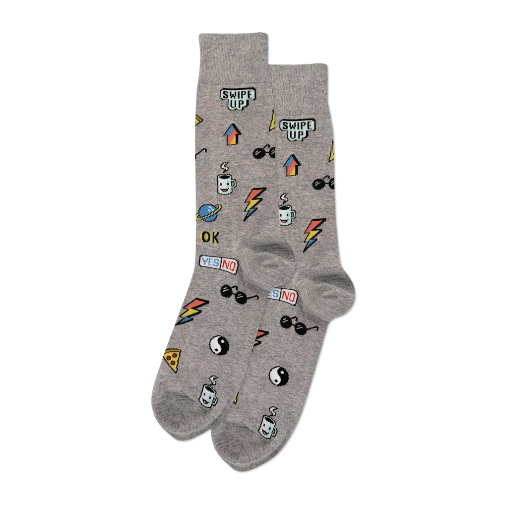 Pop Sticker Graphic Socks | Sockologie
