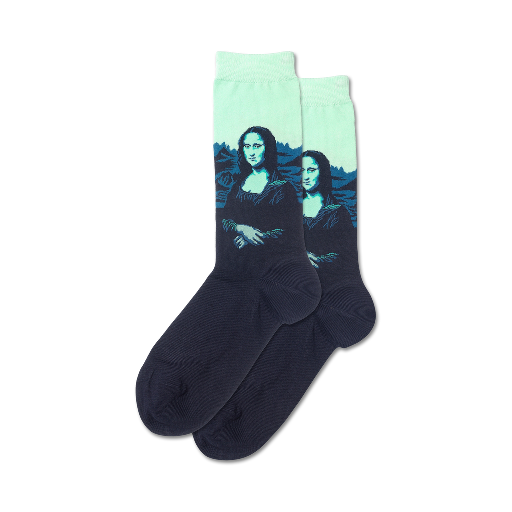 Mona Lisa Pop Womens Mona Lisa Crew Socks | Sockologie