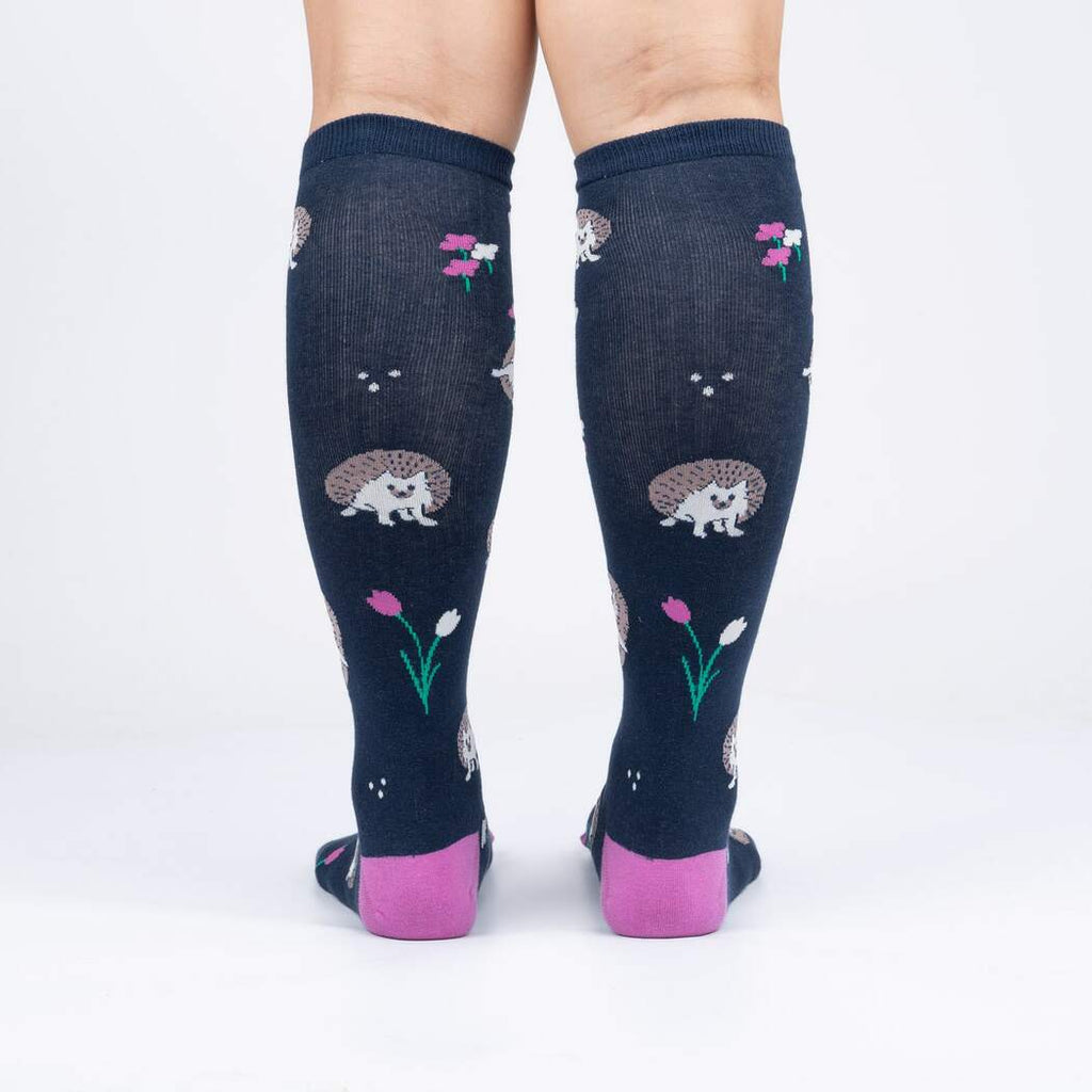 Rollin' with my Hedgehog Womens Animal Knee High Socks | Sockologie