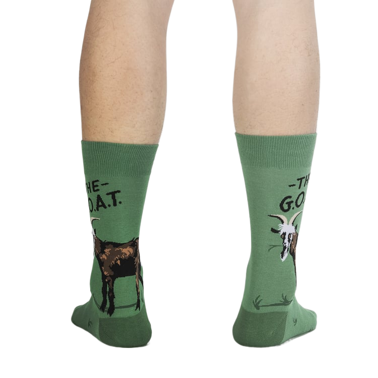 The G.O.A.T. Mens Goats Crew Socks | Sockologie