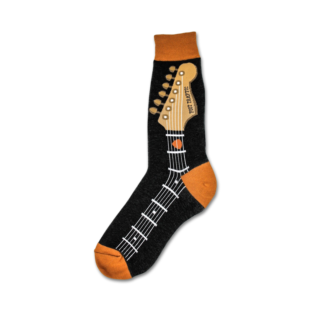 Guitar Neck Mens Music Crew Socks | Sockologie