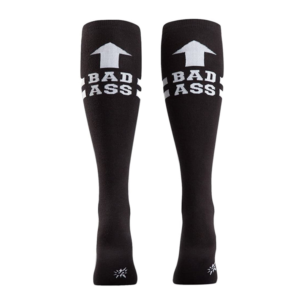 Bad Ass Womens Funny Wide-Calf Knee High Socks | Sockologie