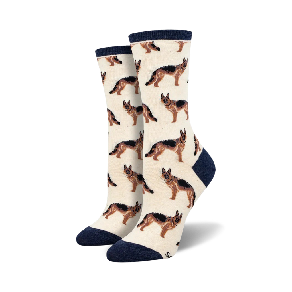 German Shepherd Womens German Shepherd Crew Socks | Sockologie