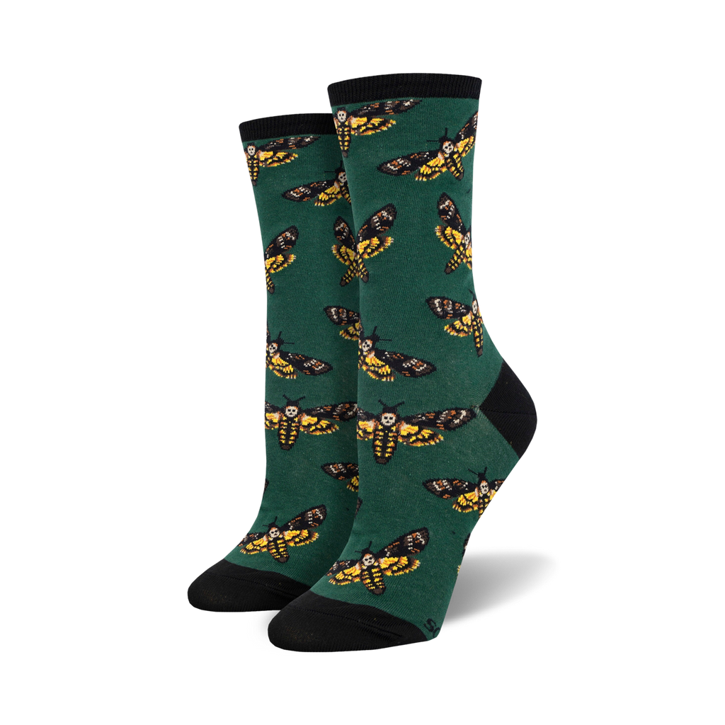 Skull Moth Socks | Sockologie