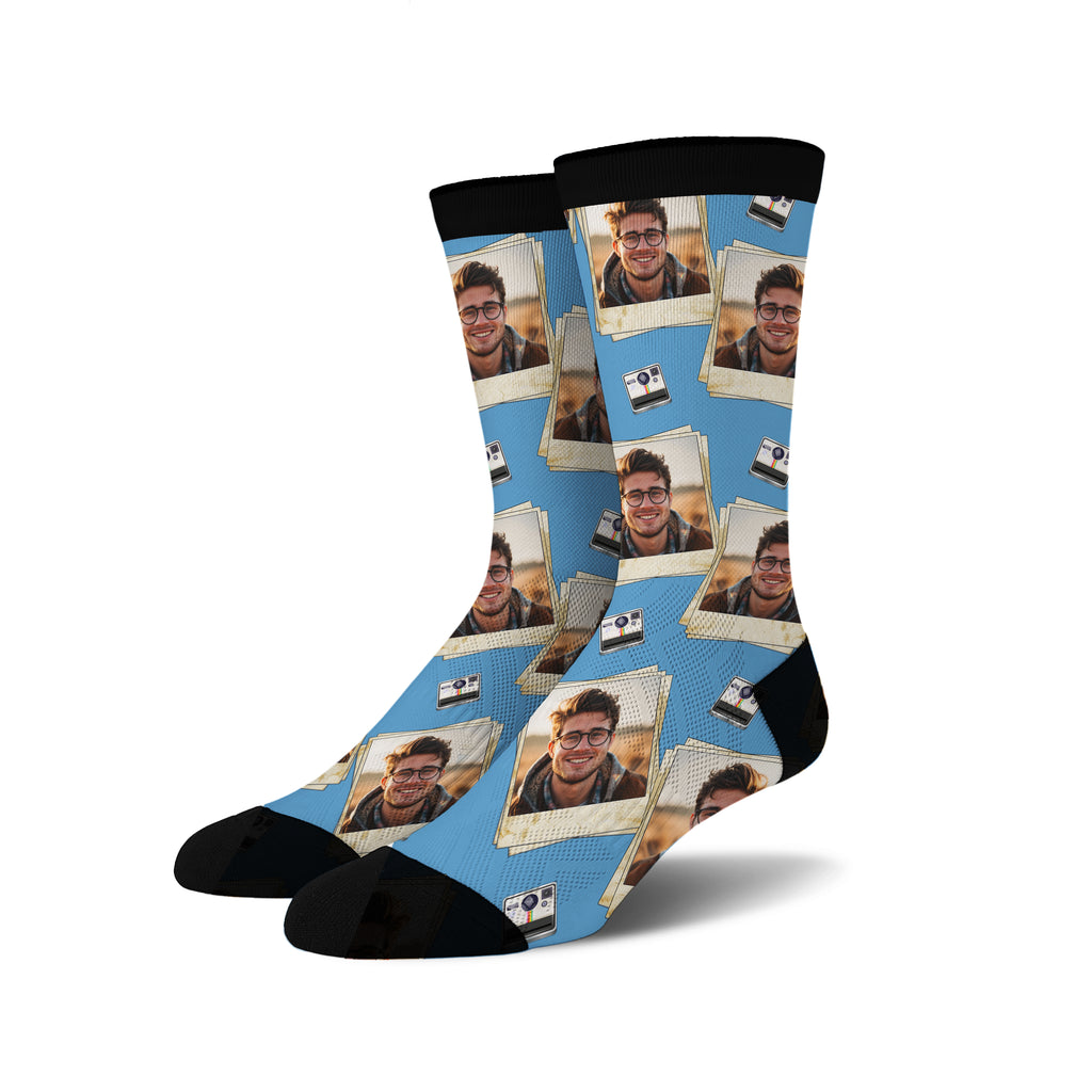 Custom Polaroid Photo Socks | Sockologie