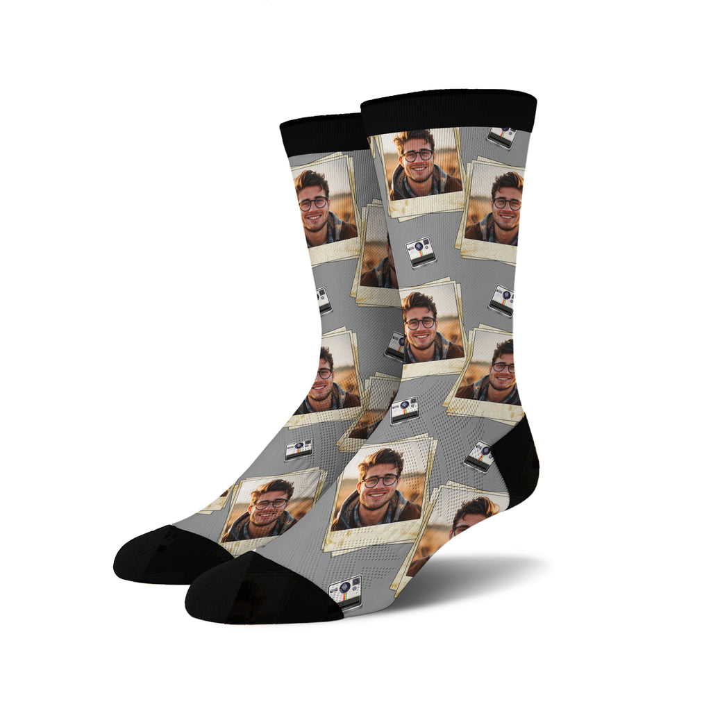 Custom Polaroid Photo Socks | Sockologie